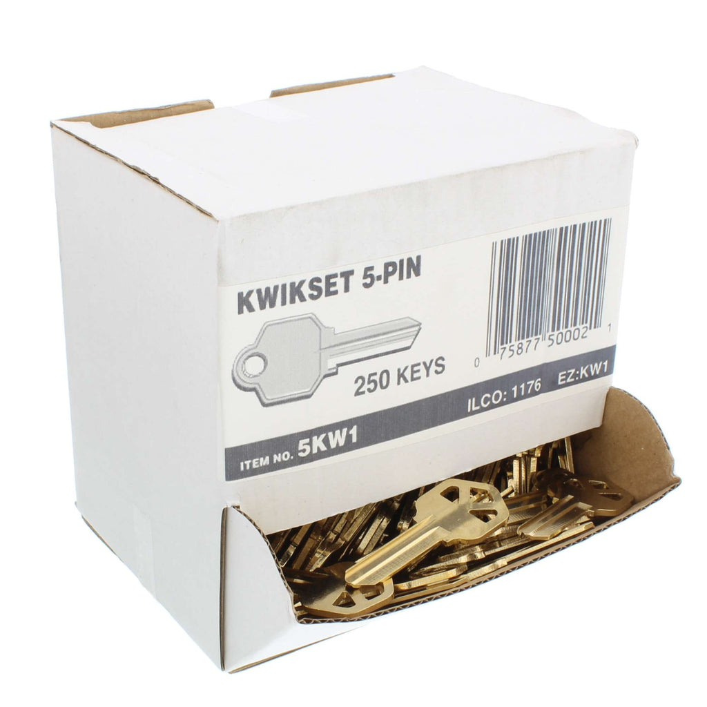 Kwikset 5-Pin Key Blanks Box of 250 — BD Supply